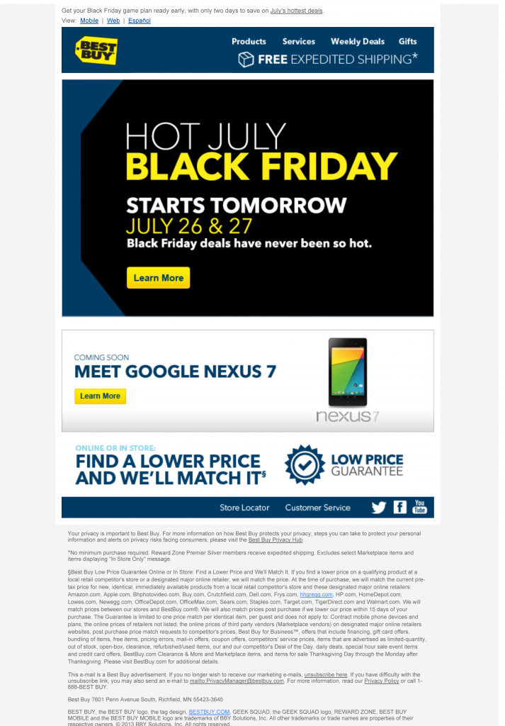 Top 20 Black Friday & Cyber Monday Email Inspirations