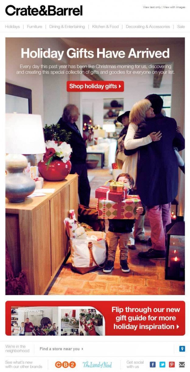 8 Home Décor Ecommerce Email Marketing Examples for Holiday season