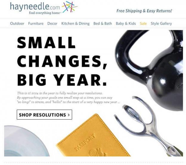 8 Home Décor Ecommerce Email Marketing Examples for Holiday season