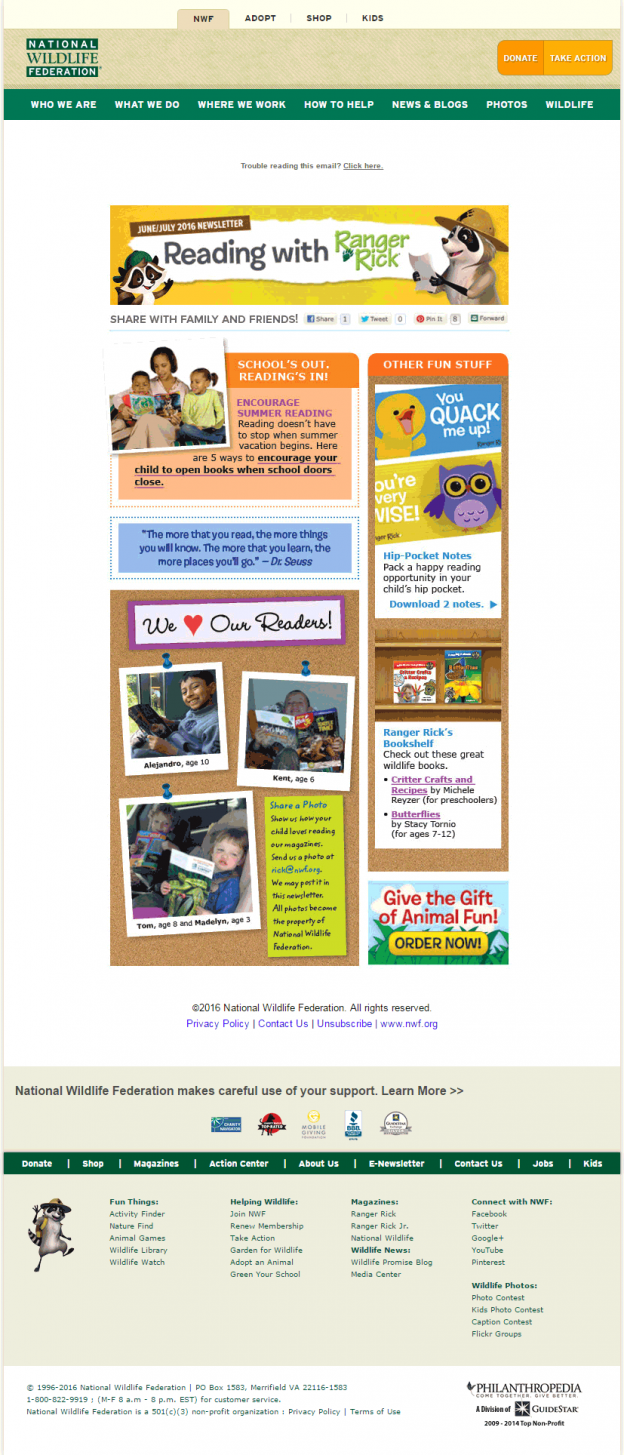 6 Hearts Touching Non Profit Email Examples