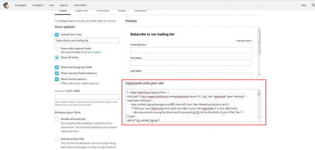 How to Create Signup Forms in Mailchimp & Campaign Monitor: A Complete ...