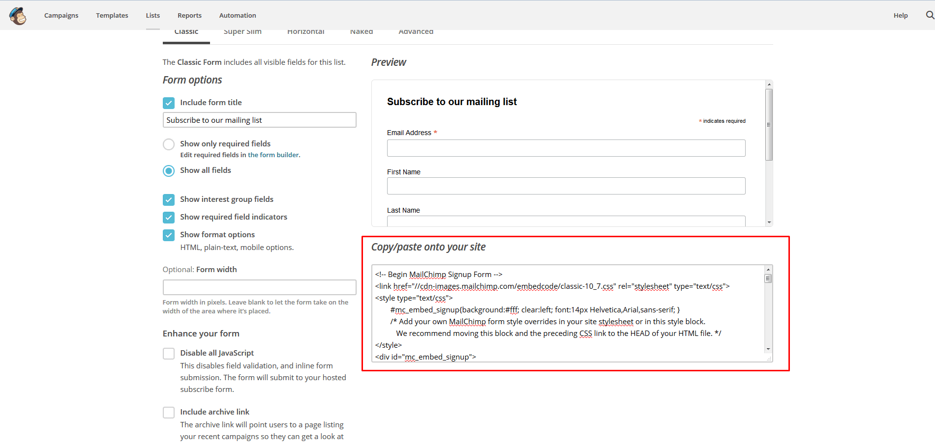 How to Create Signup Forms in Mailchimp & Campaign Monitor: A Complete ...