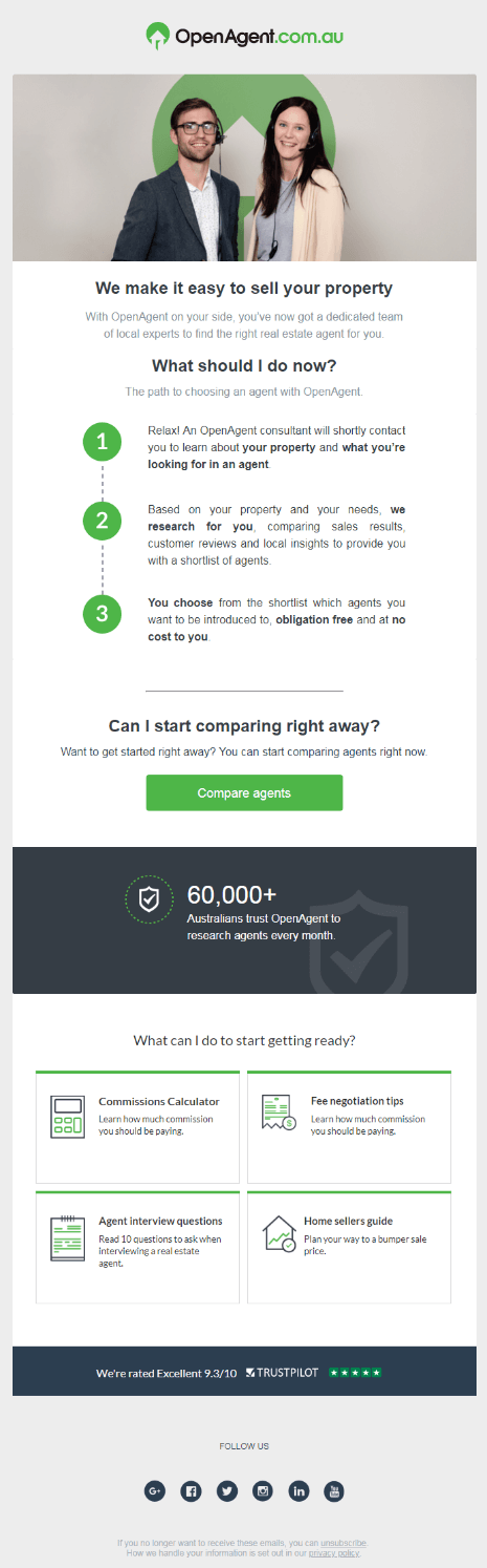 5 Real Estate Email Newsletter Examples with Best Practices