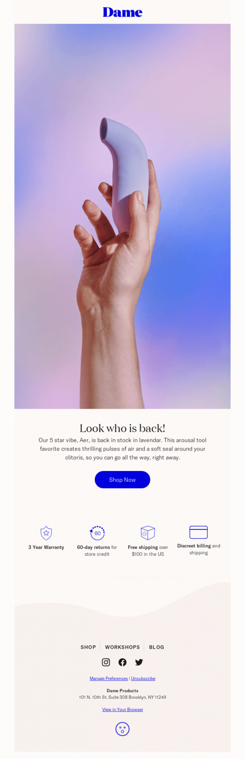 Back-in-Stock Email Examples For Your E-commerce Business