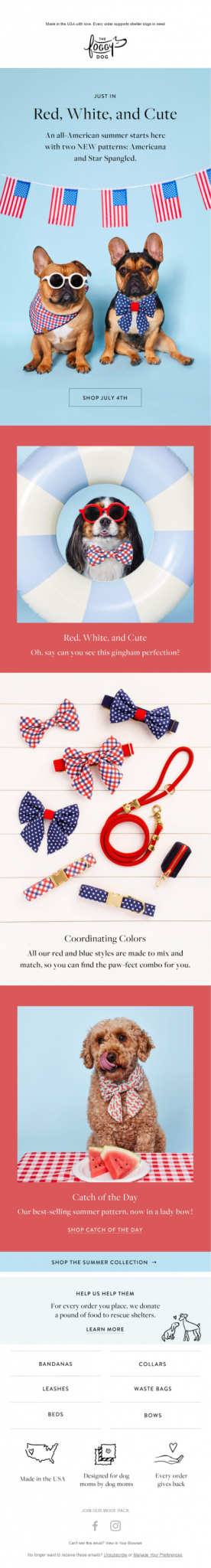 12 Exquisite Email Examples of 4th July Email Campaign