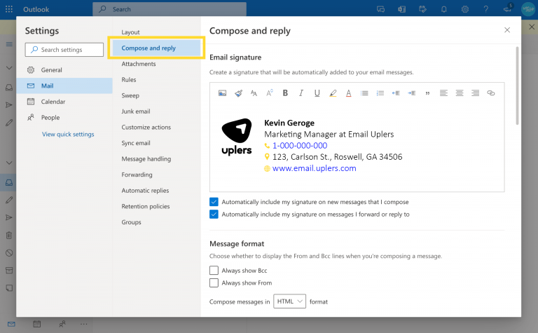 How to Add or Create an Email Signature in Outlook: Step-by-Step Guide ...