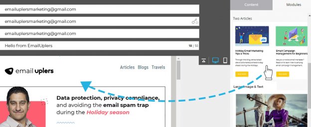 How to Add Market Modules in Emails – Email Uplers