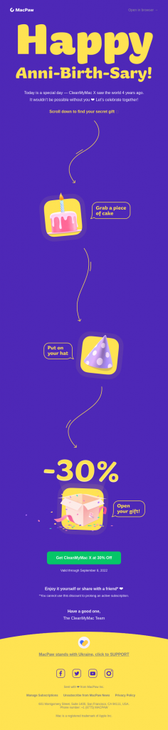 10 Best Birthday Email Inspirations - Email Uplers