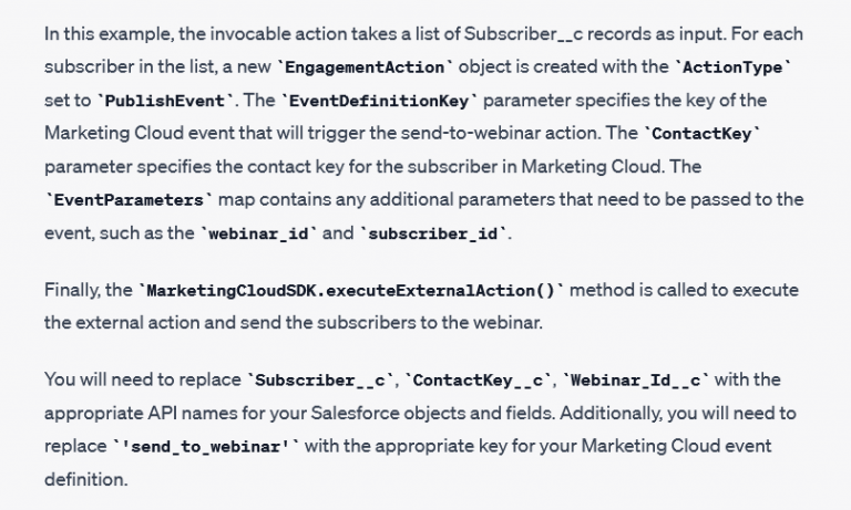 Everything You Need to Know About SFMC ChatGPT Integration