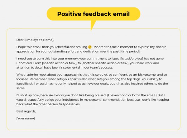 8 Effective Employee Email Templates for Providing Feedback