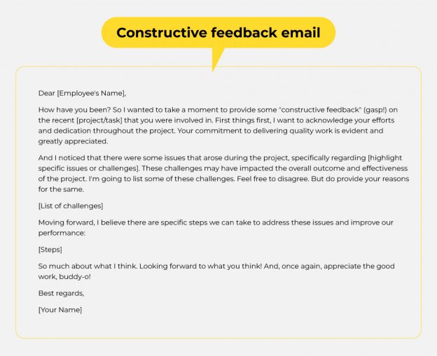 8 Effective Employee Email Templates for Providing Feedback