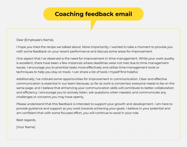 8 Effective Employee Email Templates for Providing Feedback