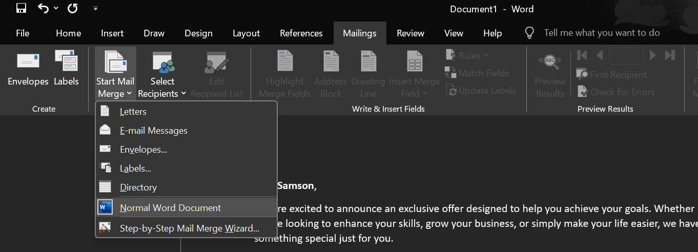 How to Perform Mail Merge in Outlook with Attachments
